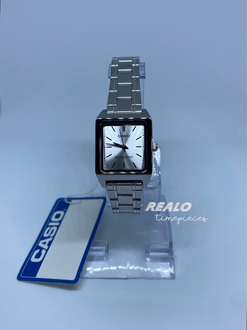 Casio Tank Silver Dial, Women's Fashion, Watches & Accessories, Watches ...