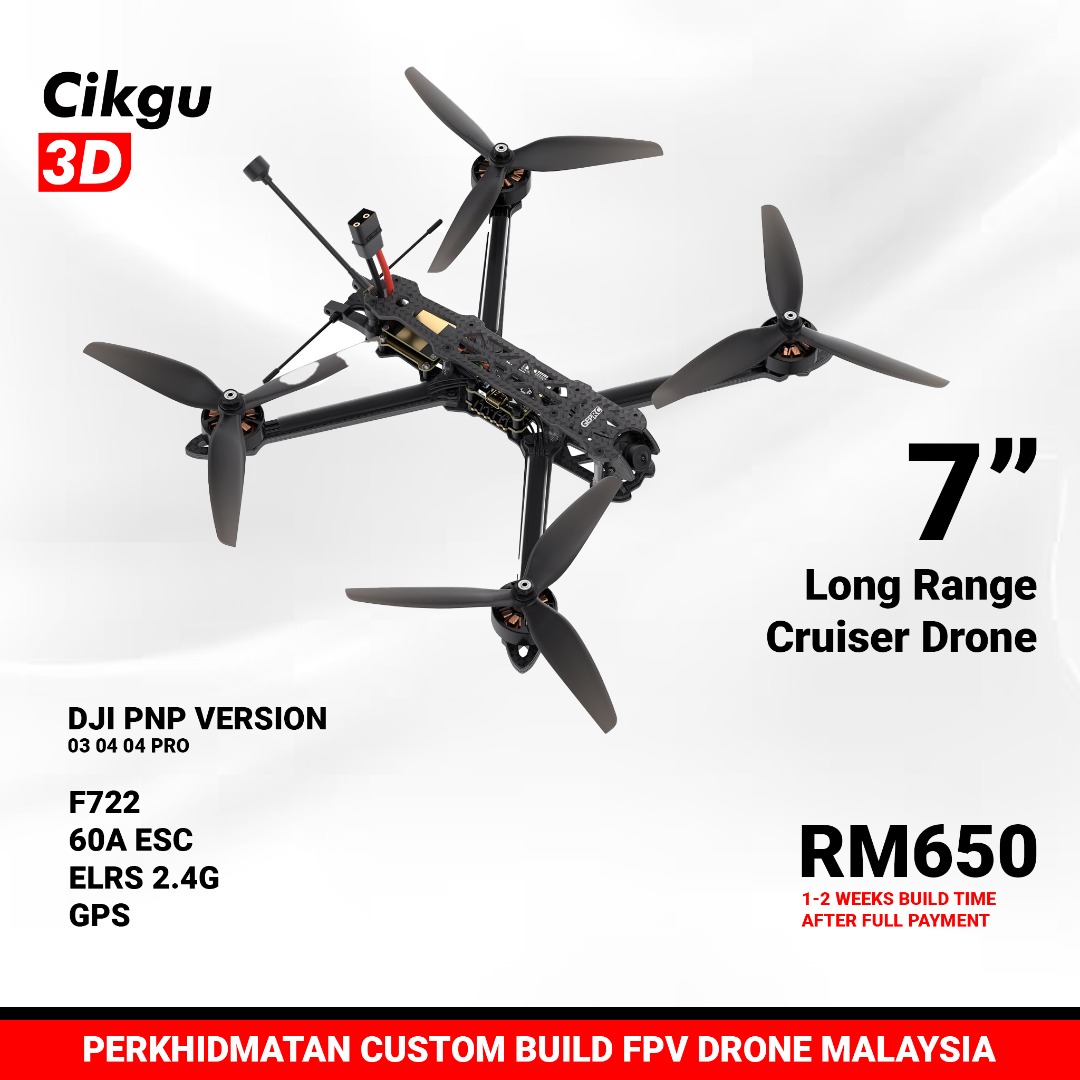 Custom FPV Drone 7inch PNP DJI O3 O4 PRO Air Unit Long Range Cruiser ...