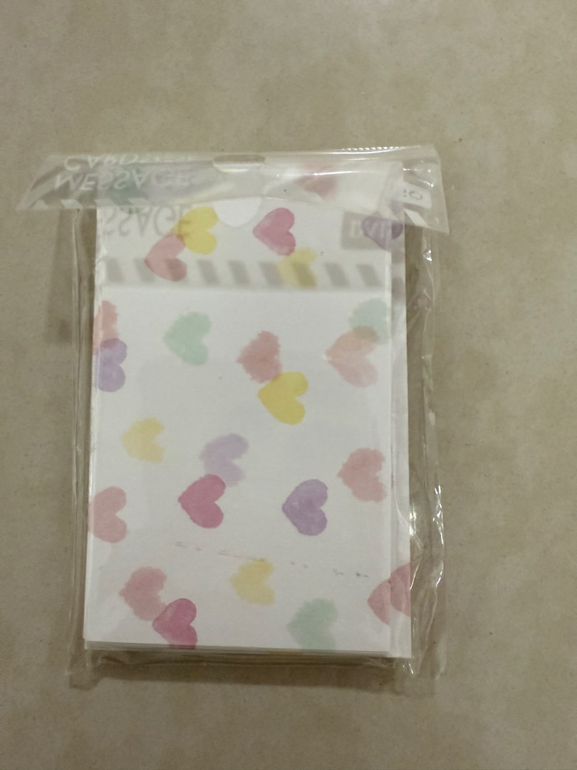 Daiso Heart Message Cards - Brand New, Hobbies & Toys, Toys & Games on ...