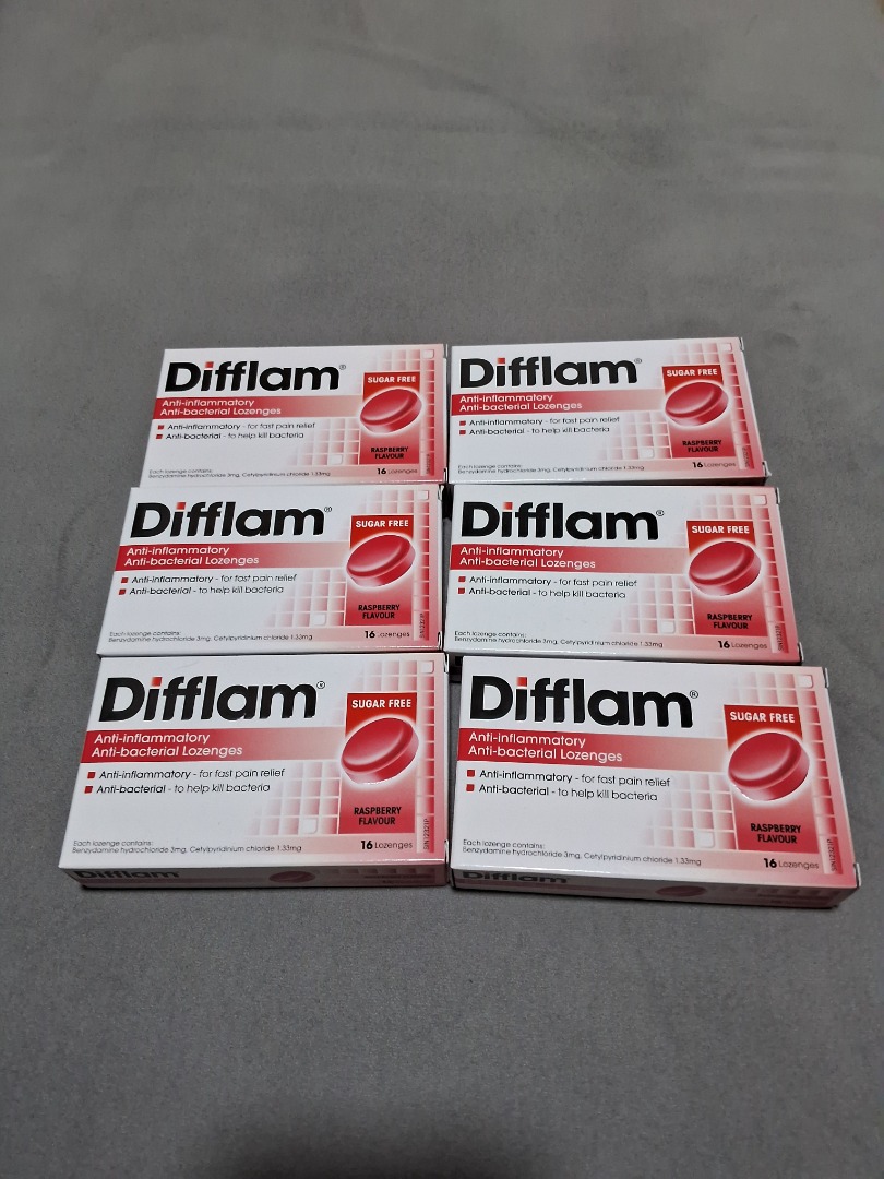 Difflam Anti-inflammatory Lozenges - Raspberry Flavour cough lozenges ...