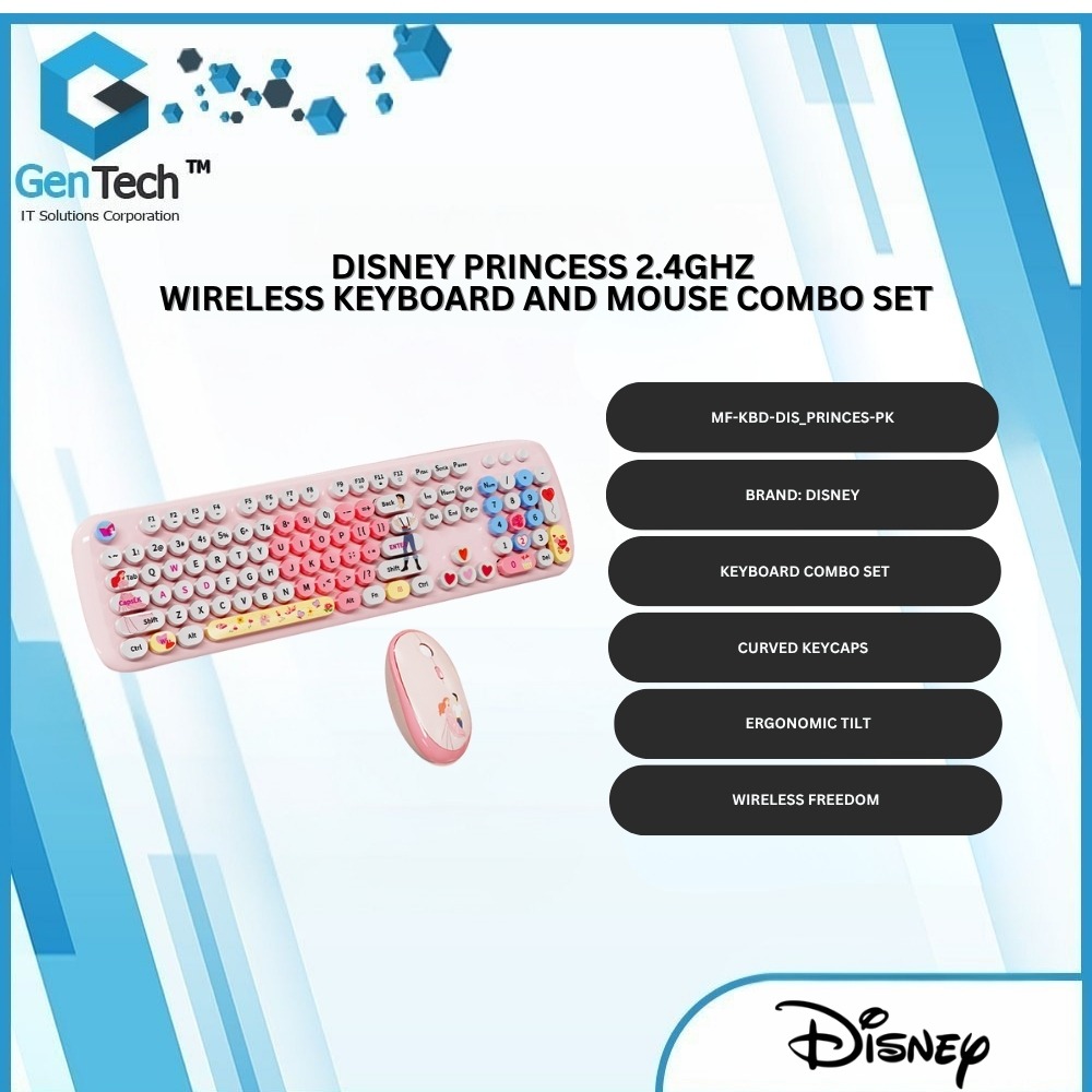 Disney Princess Wireless Keyboard And Mouse Combo Set, Computers & Tech ...