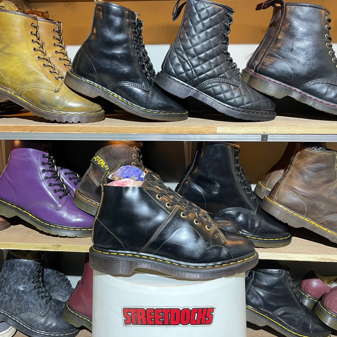 docmart church black original, Fesyen Pria, Sepatu , Sepatu Boot di ...