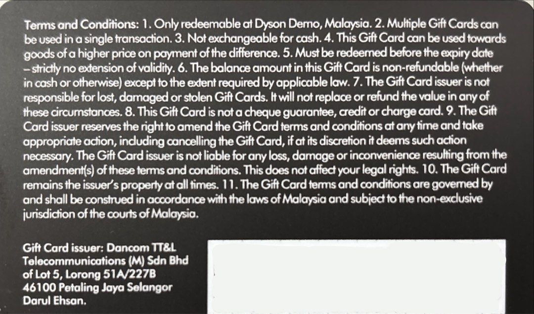 DYSON RM2000 Giftcard Voucher, Tickets & Vouchers, Store Credits on Carousell