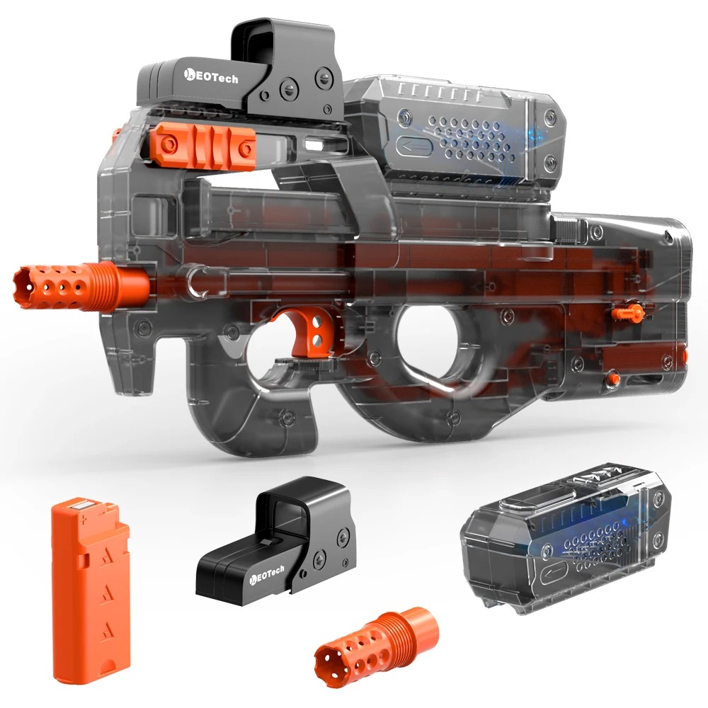 Electric Gel Gun in Transparent Black! Fully Automatic Splatter Ball ...