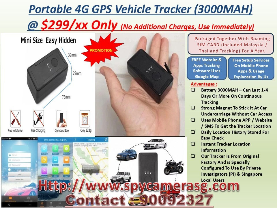GPS Tracker 4G with Sim Card included, Car Accessories, Accessories on ...