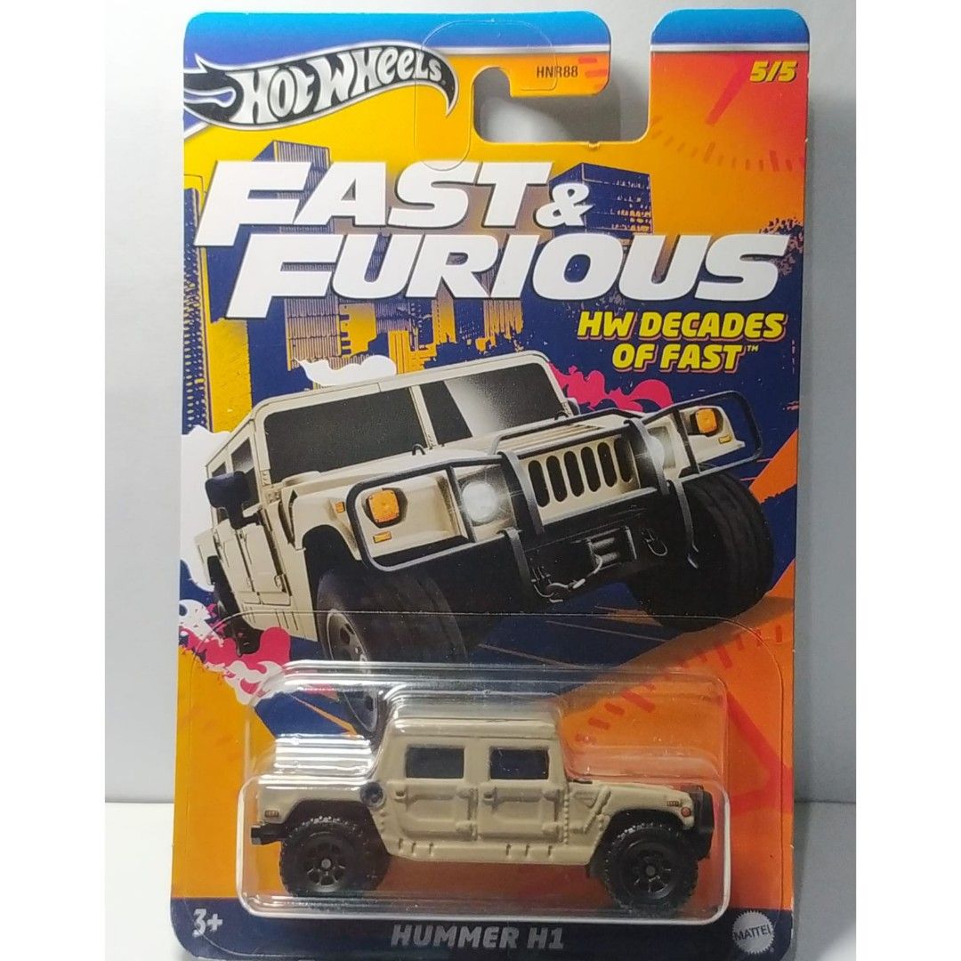 HOT WHEELS SILVER SERIES FAST & FURIOUS HW DECADES OF FAST HUMMER H1 ...