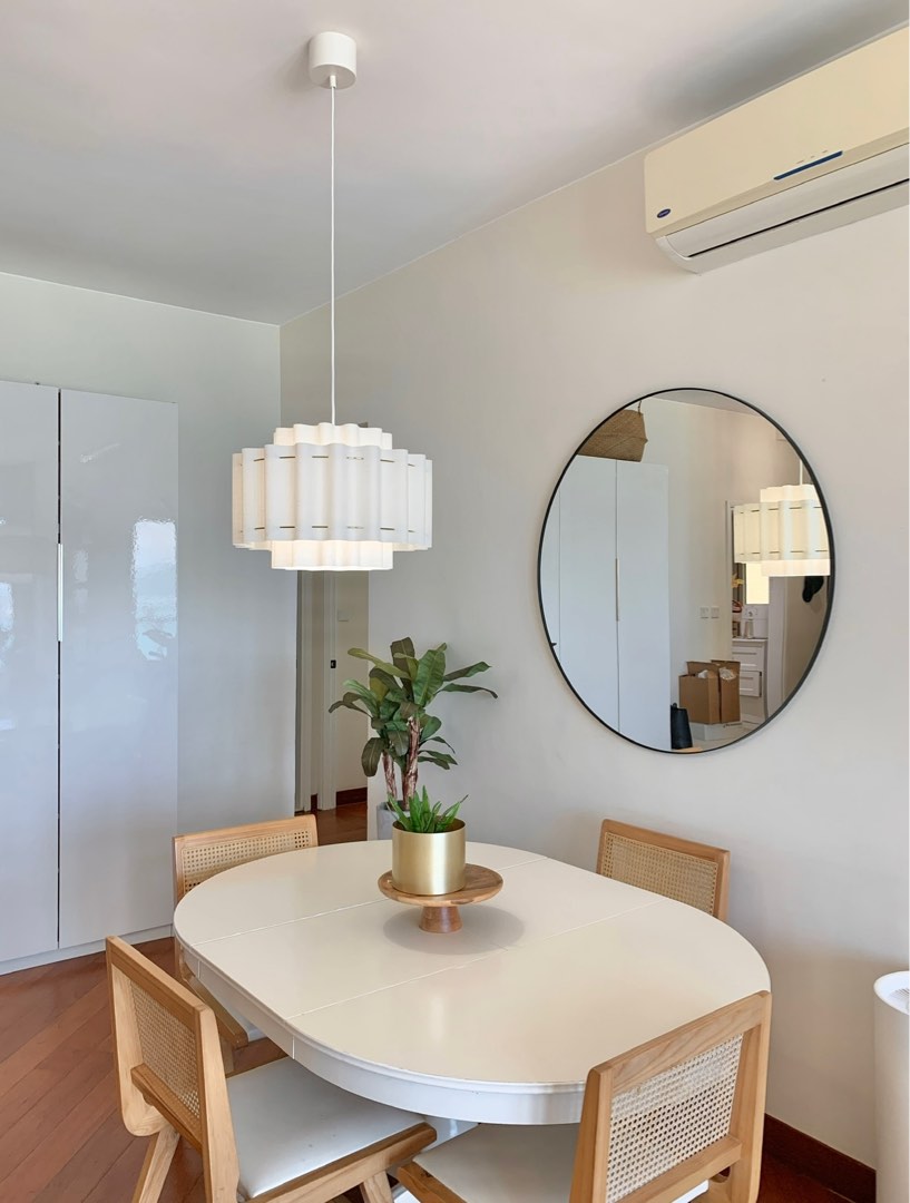 IKEA INGATORP EXTENDABLE DINING TABLE 110/155cm, 傢俬＆家居, 傢俬, 桌子 - Carousell