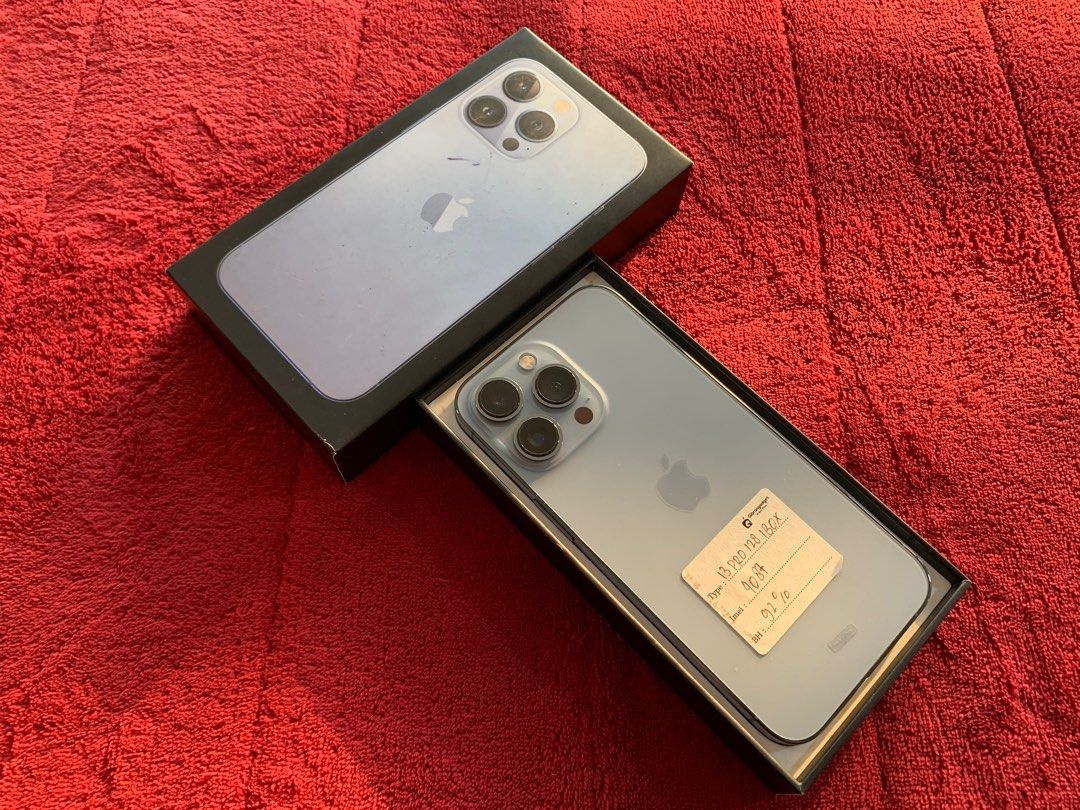 IPHONE 13 PRO 128GB EX IBOX FULLSET, Telepon Seluler & Tablet, iPhone ...