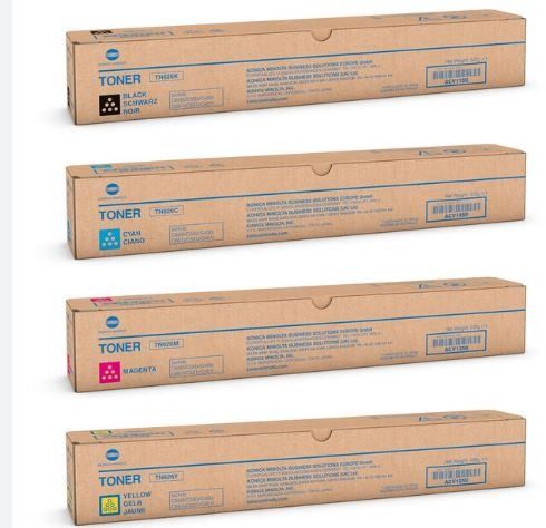 Konica Minolta TN626K TN626C TN626M TN626Y Original Toner Cartridge 原廠碳 ...