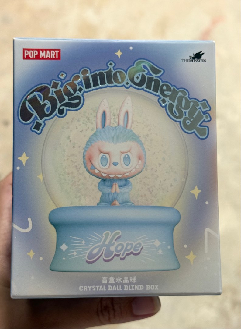Labubu Big Into Energy crystal ball Happiness, Hobbies & Toys, Toys ...