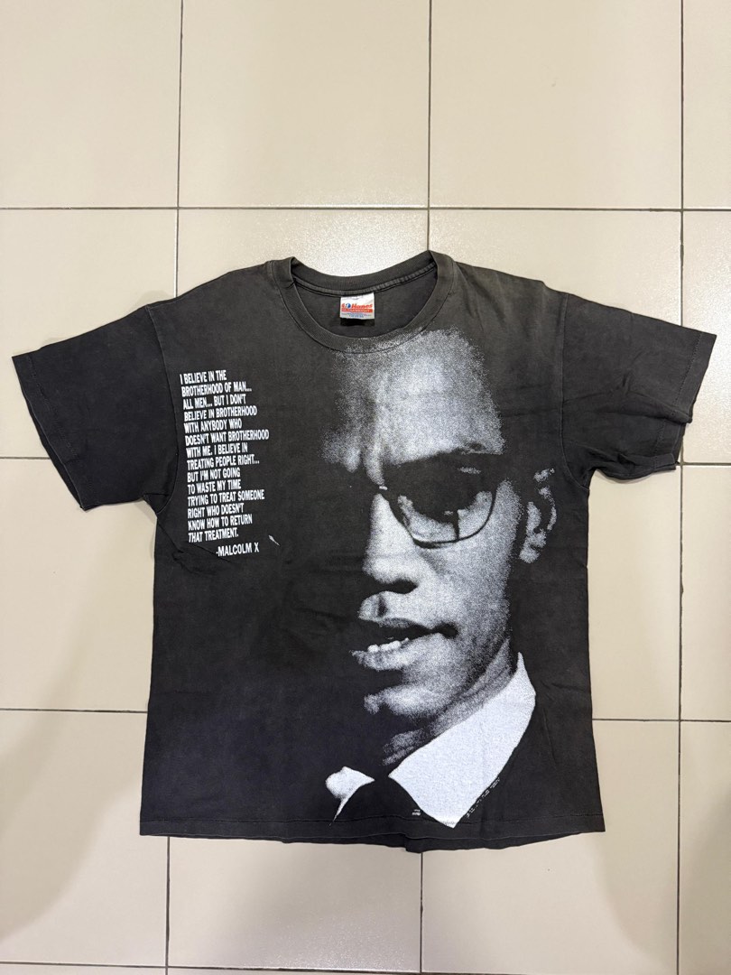Malcolm X, Men's Fashion, Tops & Sets, Tshirts & Polo Shirts on Carousell