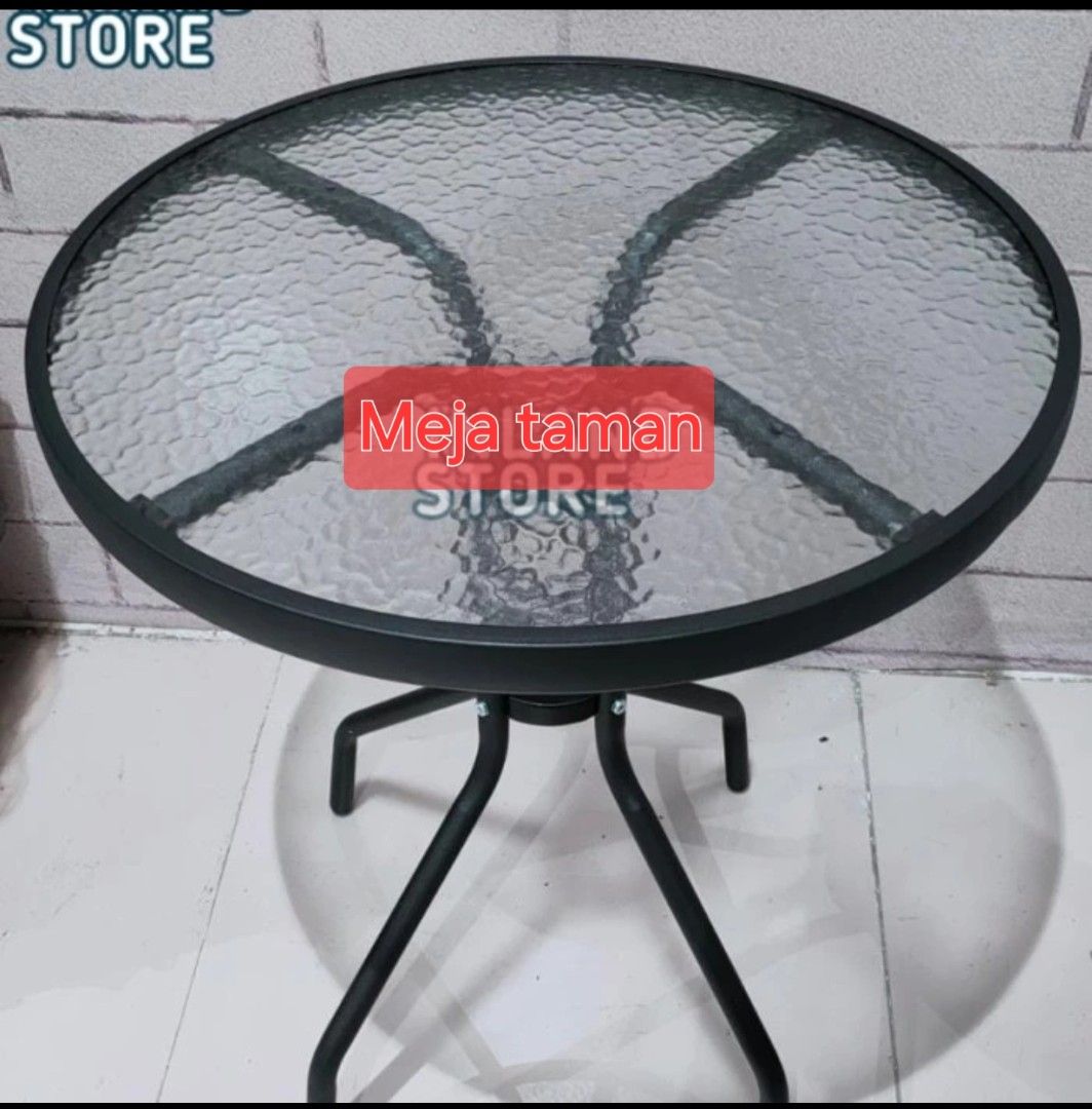 Meja taman bulat informa murah bekas second seperti baru, Perabotan ...