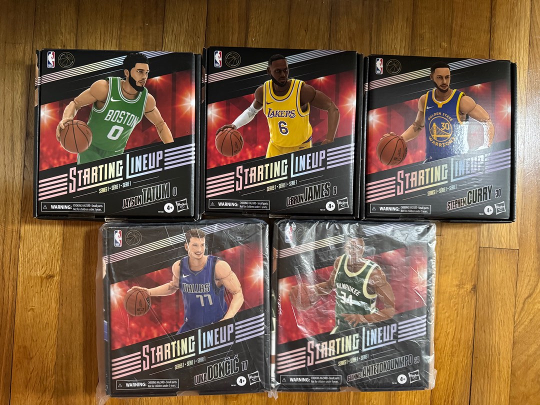 NBA Starting Lineup Collectibles - LeBron James, Stephen Curry, Luka ...