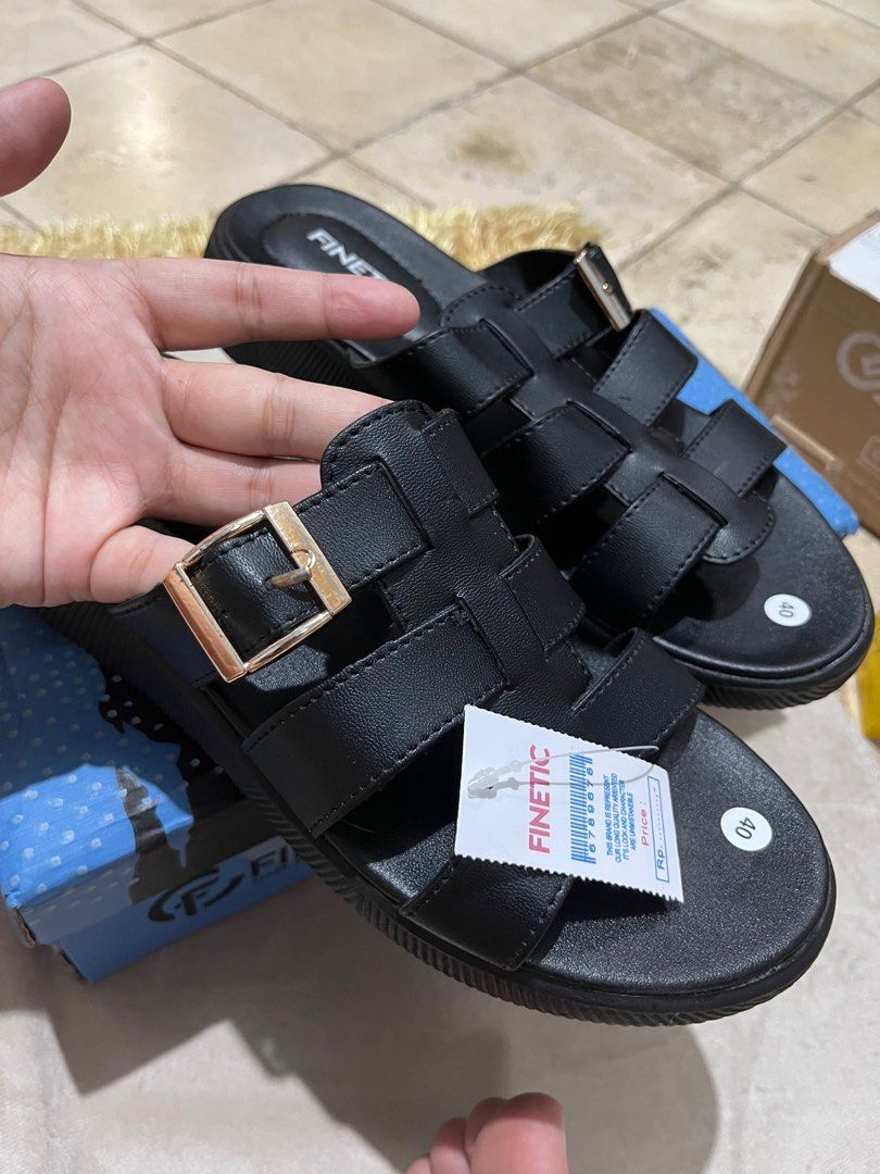 NEW Finetic Sandal Platform Kekinian Wedges 3 cm Korea Style, Fesyen ...