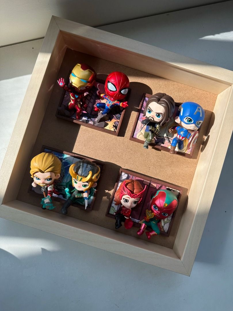 New Marvel Picture Frame Series Multi-Style Superhero Blind Box Trend ...
