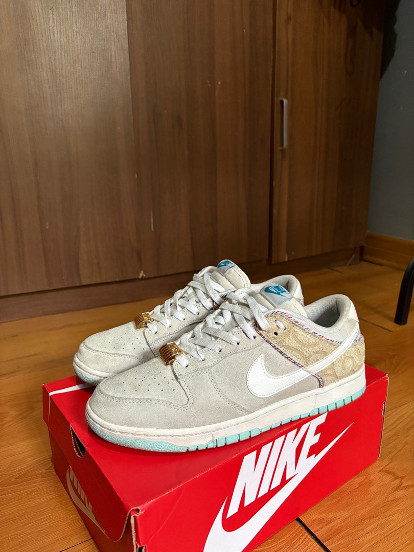 Nike Dunk Low Barber, Men's Fashion, Footwear, Sneakers on Carousell