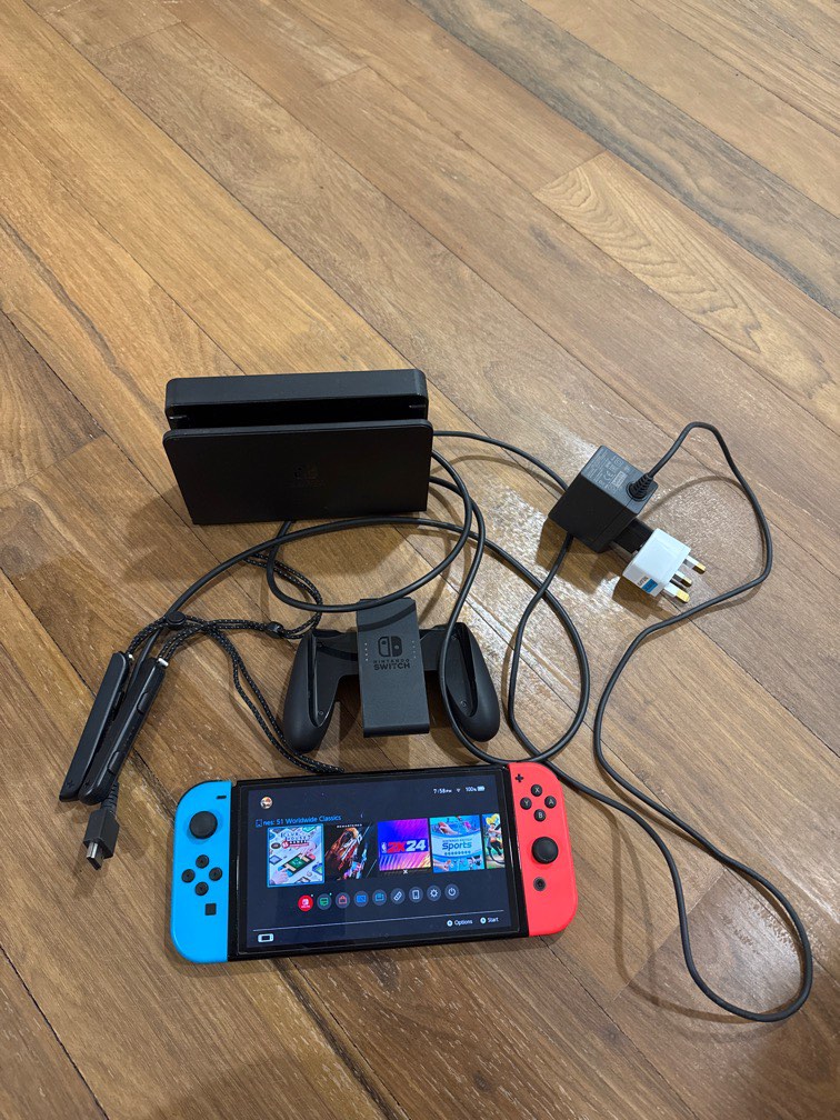 Nintendo switch oled full set, Video Gaming, Video Game Consoles ...