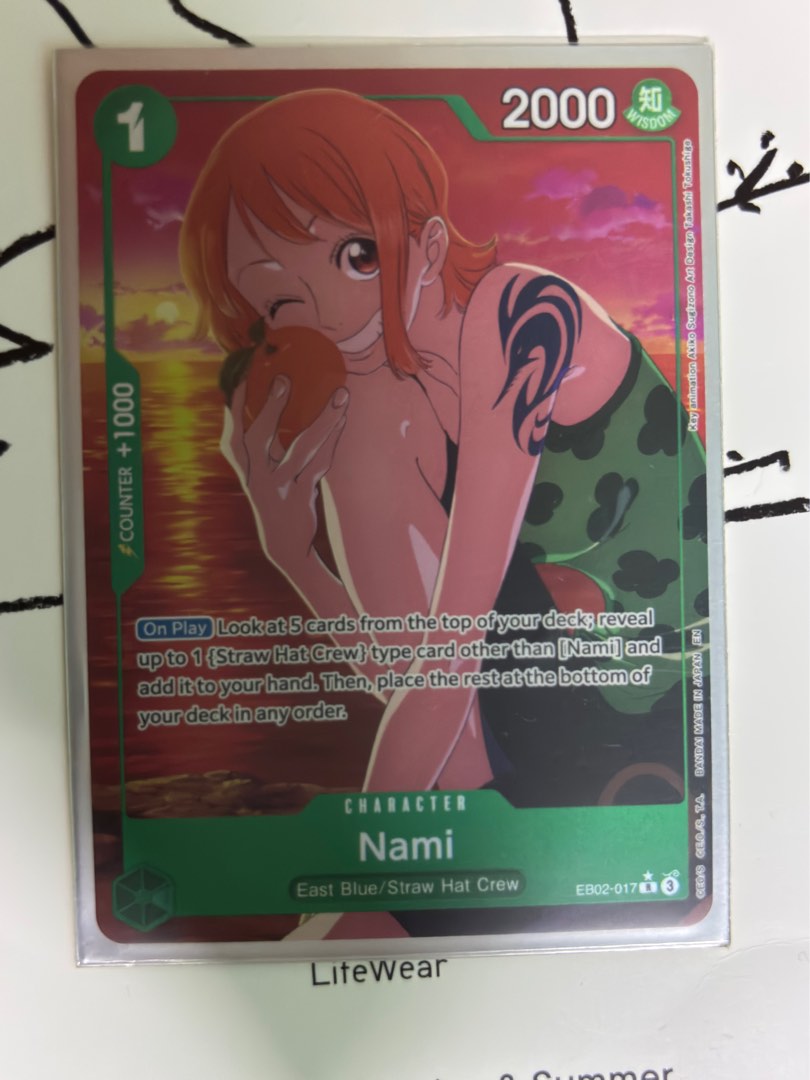 ONE PIECE TCG NAMI, EB02-017, ALT ART RARE, 25TH ANNIVERSARY COLLECTION, Hobbies & Toys, Toys ...