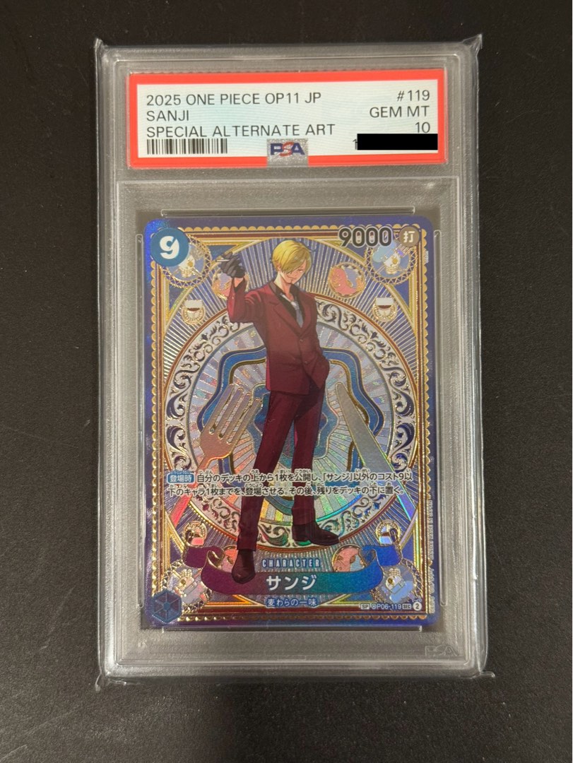 PSA10 - SP Sanji OP11 - One Piece TCG, Hobbies & Toys, Toys & Games on Carousell