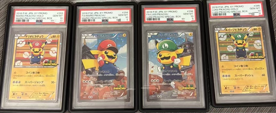 PSA 10 Pokemon Card Mario Pikachu Set, Hobbies & Toys, Toys & Games on ...
