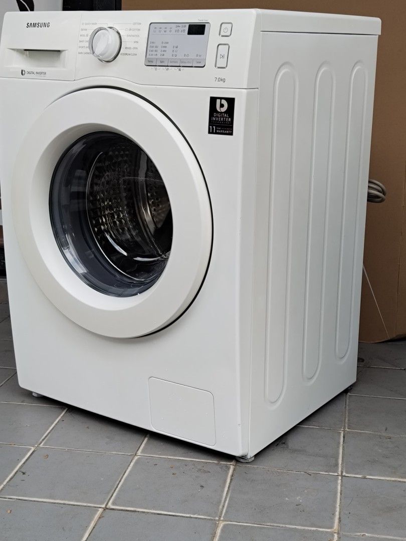 Samsung washer Inverter 7kg Good condition warranty 2month, TV & Home ...