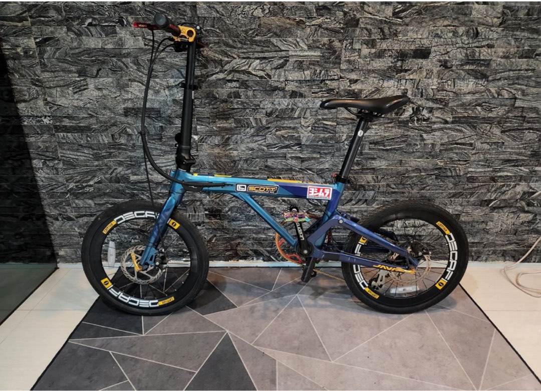 Scott Folding Bike - Blue, Sports Equipment, Bicycles & Parts, Bicycles ...