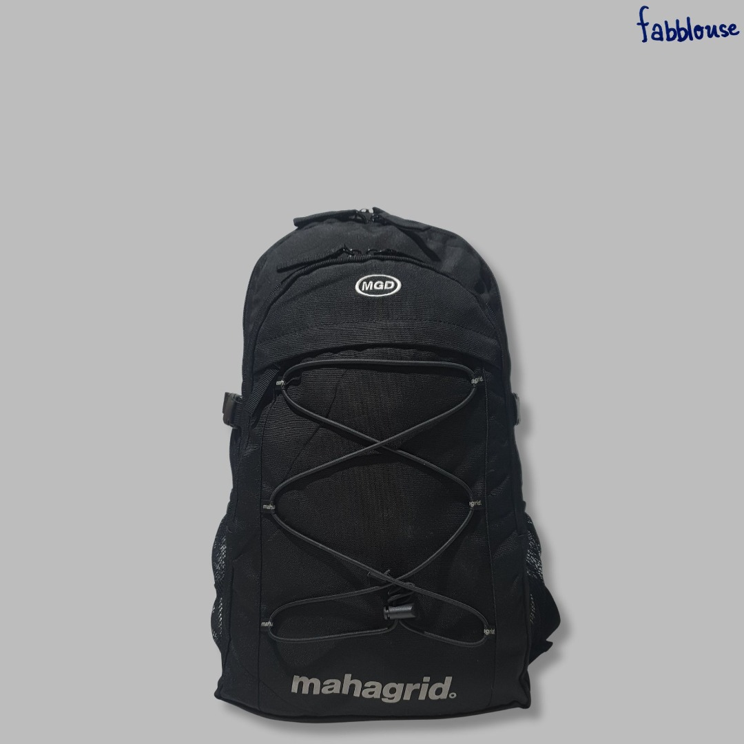Shoopen X MAHAGRID 23F/W String Backpack (Black), Fesyen Pria, Tas ...