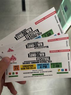 Skechers Sundown Festival 2025 Ticket, Tickets & Vouchers, Event ...
