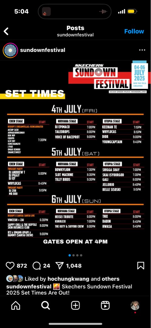 Skechers Sundown Festival 2025 Ticket, Tickets & Vouchers, Event ...