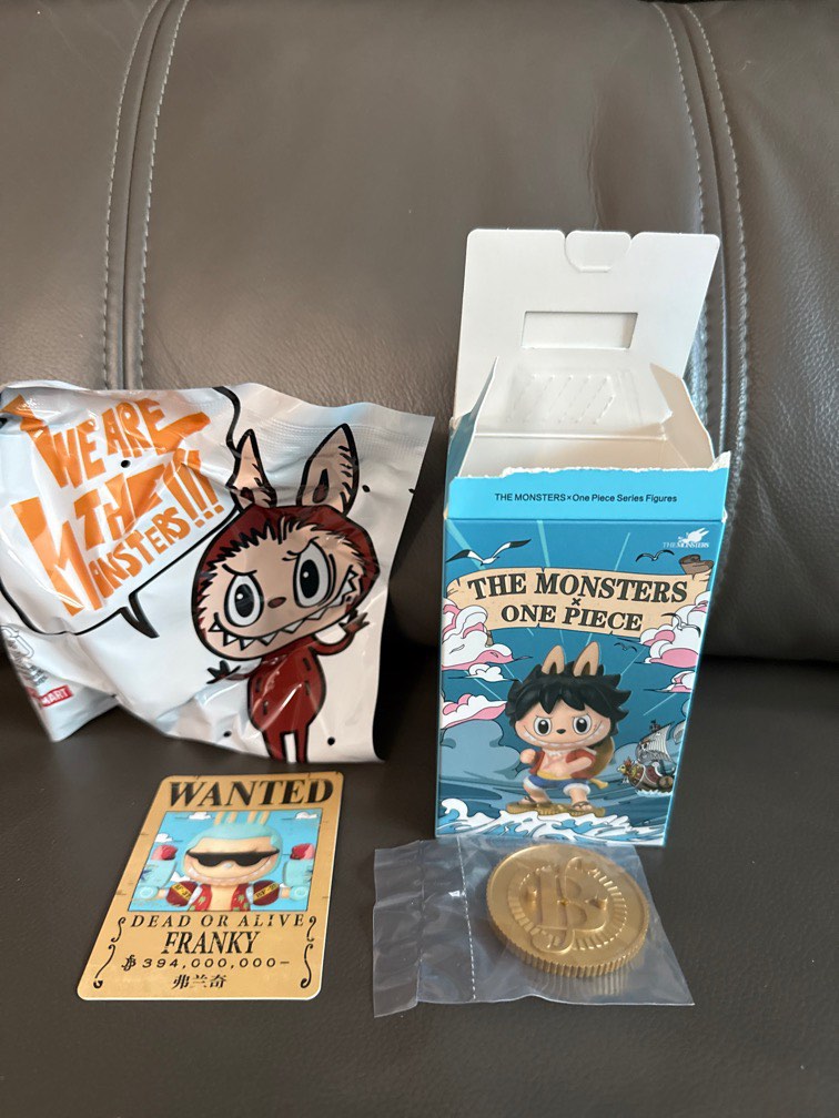 The monsters Labubu One piece ( Franky ), Hobbies & Toys, Toys & Games ...