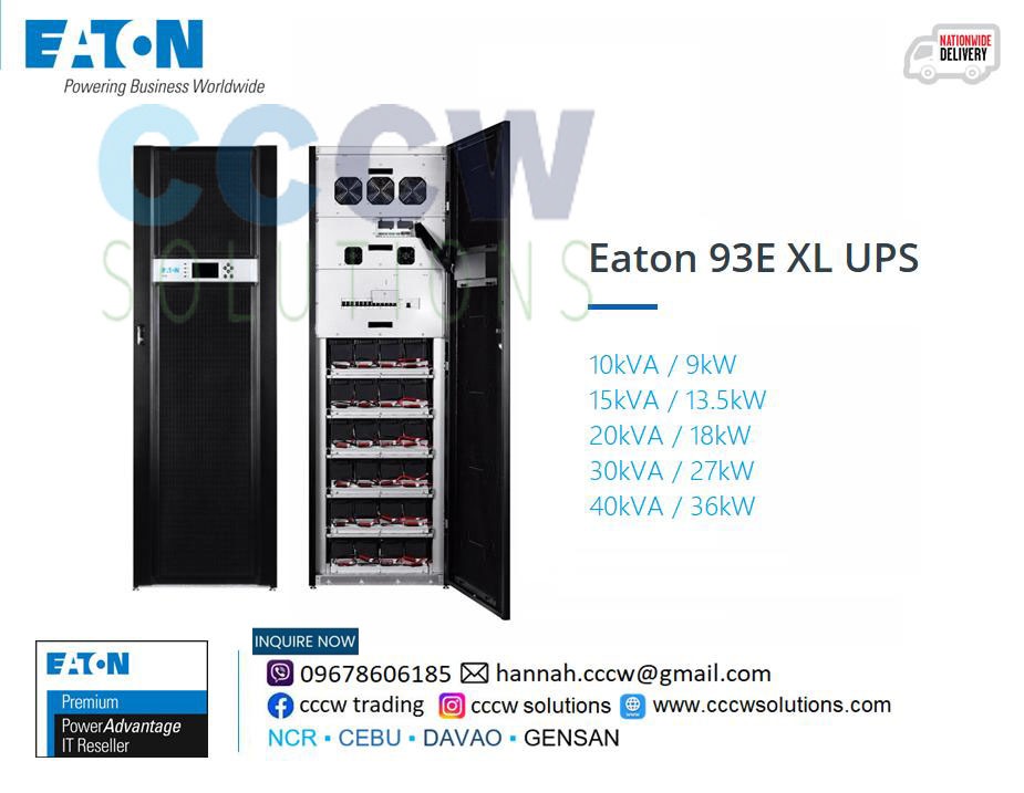 THREE PHASE UPS- 📌 Eaton 93E XL UPS is a three phase online UPS, with ...