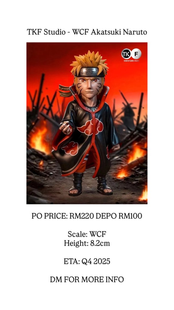 TKF Studio - WCF Akatsuki Naruto, Hobbies & Toys, Toys & Games on Carousell