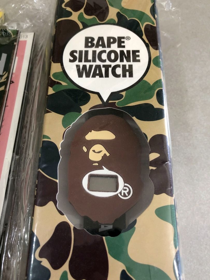 東TOUCH - 別注版 BAPE SILICONE WATCH $100 / BABY MILO e-MOOK 附錄 BAPE KIDS 膠 ...