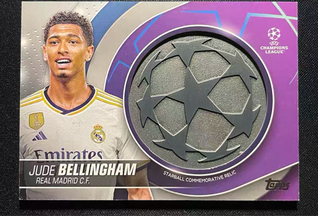UCL Relic Card (Bellingham Real Madrid , Alvarez Man City, Kang-In Lee ...