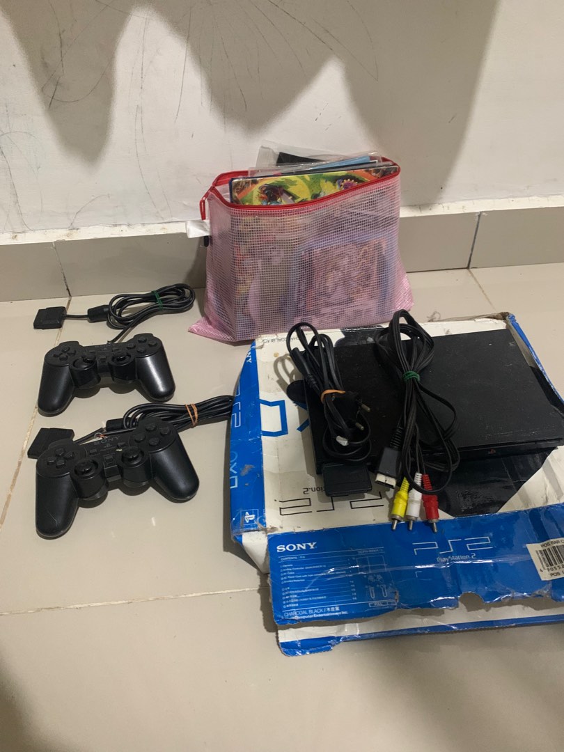 Used ps2 set with games, Video Gaming, Video Game Consoles, PlayStation ...