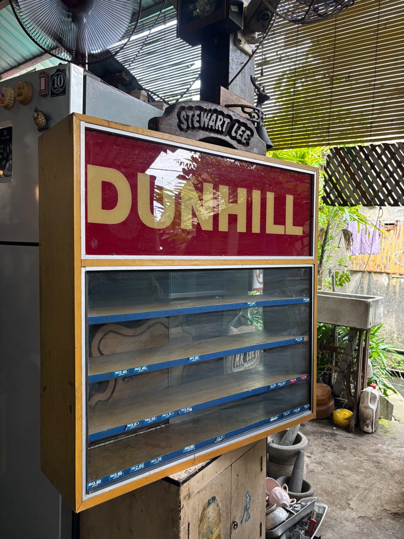 Vintage Dunhill display cabinet ( about 35x36x10 inches/ 91x91x25 cm ...
