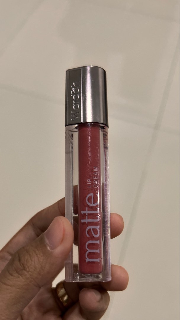 Wardah matte lipcream shade peach of mind, Kesehatan & Kecantikan, Rias ...