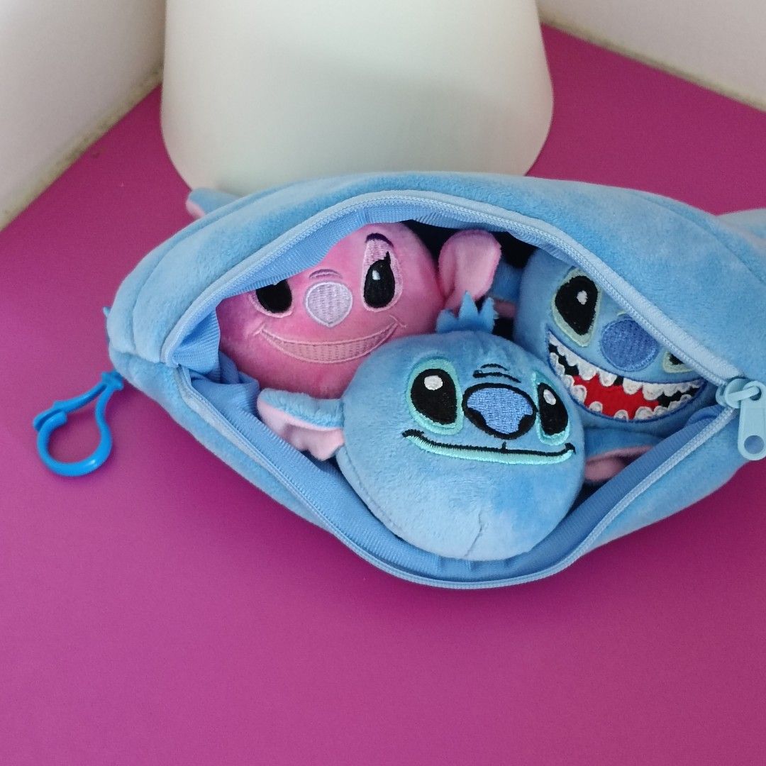 20cm Disney Lilo and Stitch Pencil Case Pouch bag Stuffed Plush Toy ...