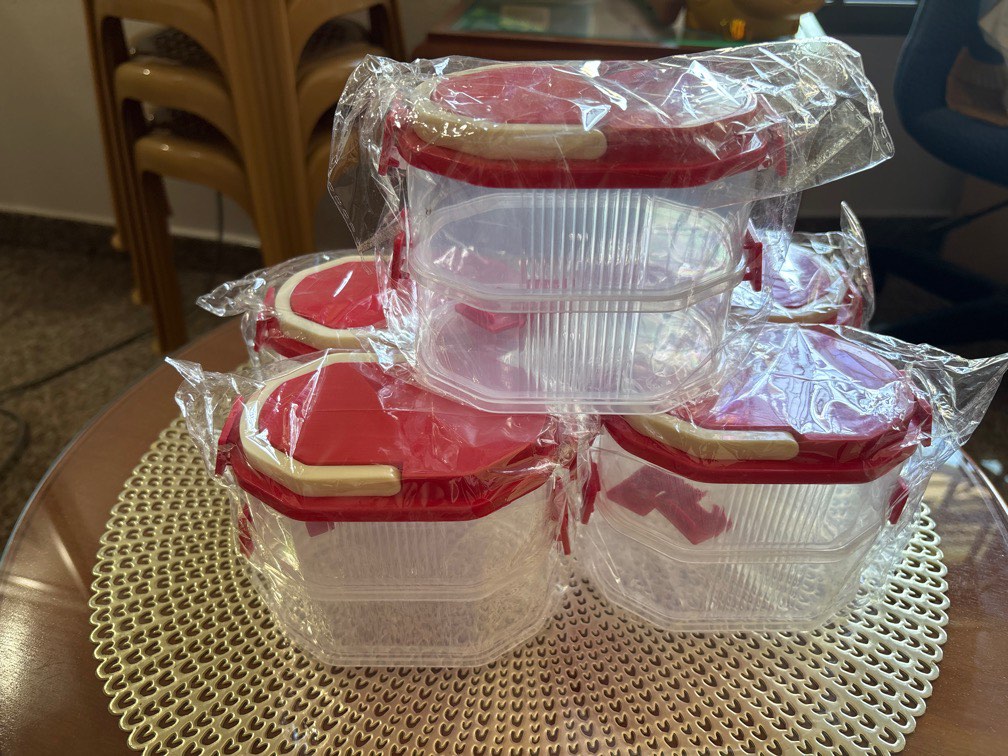 2 layer container for condiments, Furniture & Home Living, Kitchenware ...