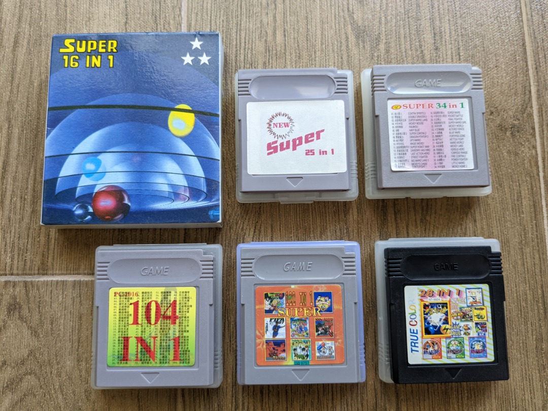 9 Game Boy Multicart Games - Nintendo Gameboy, 電子遊戲, 電子遊戲, Nintendo 任天堂 ...