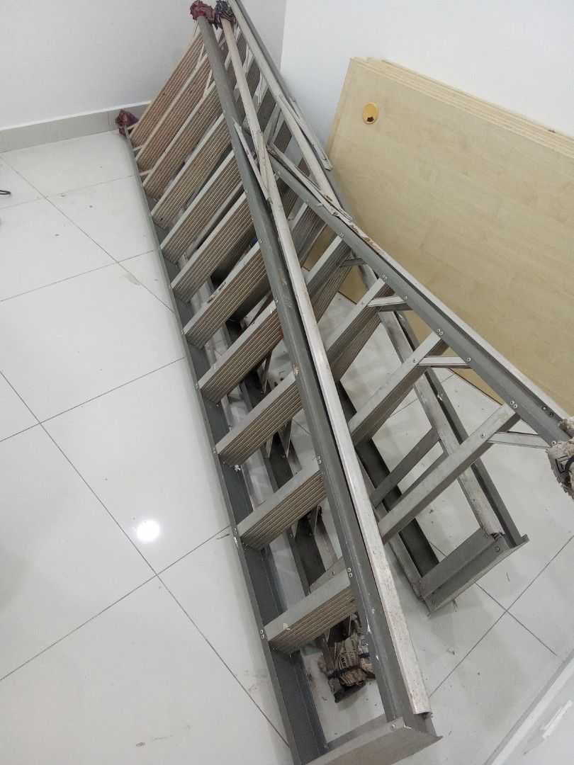 Aluminum Long Ladder 11 Steps, Furniture & Home Living, Home ...