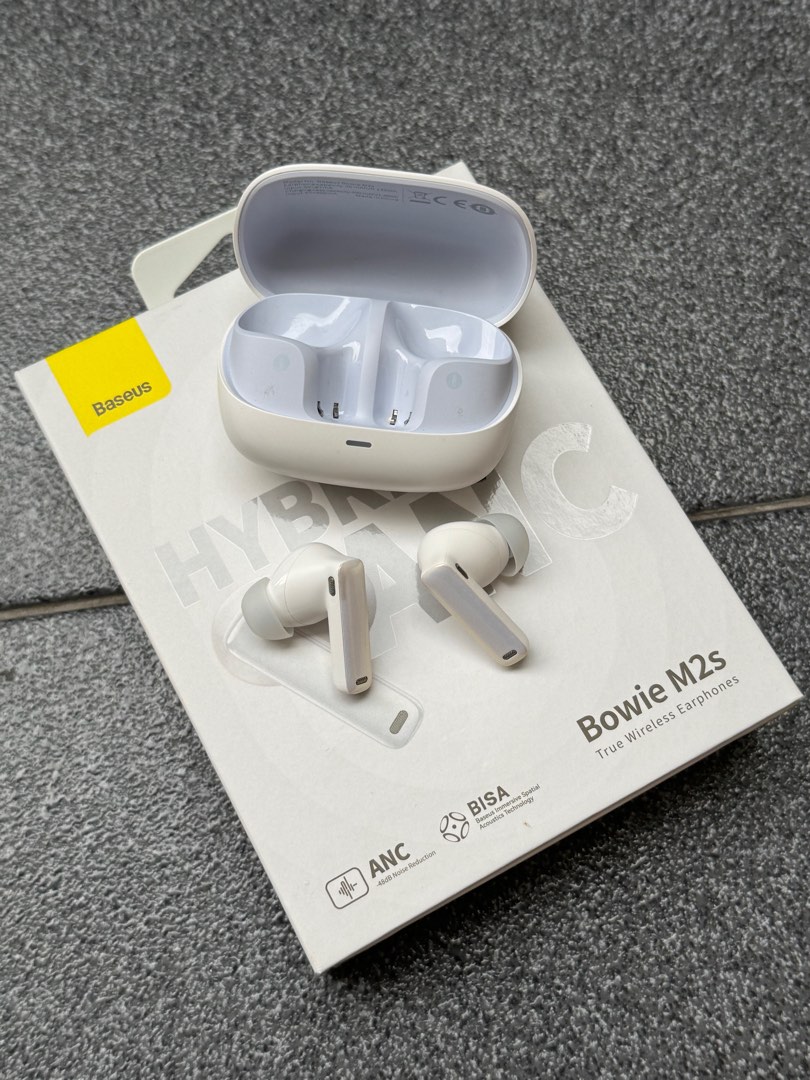BASEUS Bowie M2S TWS Bluetooth Earbuds ANC ENC Low Latency ORIGINAL, Musik & Media, Aksesoris di ...