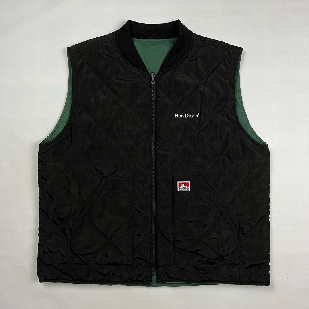 Ben Davis Reversible Quilted Vest, Men's Fashion, Tops & Sets, Vests on ...