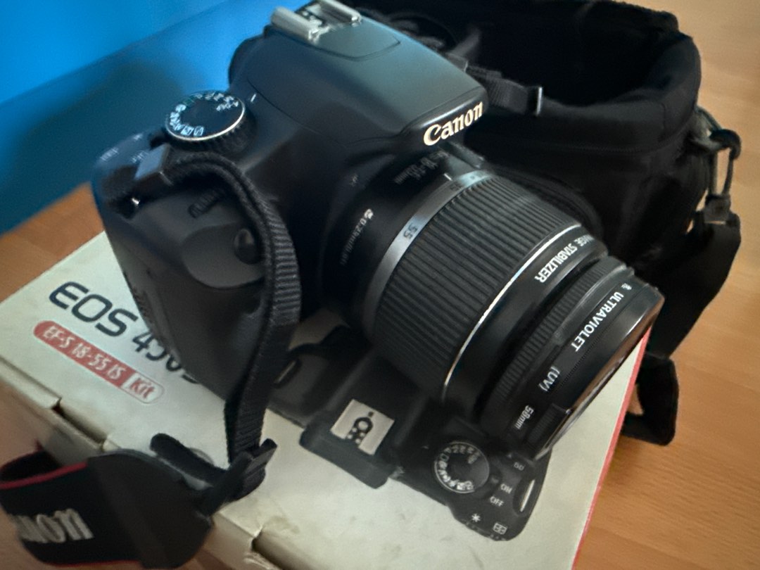 Canon EOS 450D DSLR Camera Kit, Photography, Cameras on Carousell