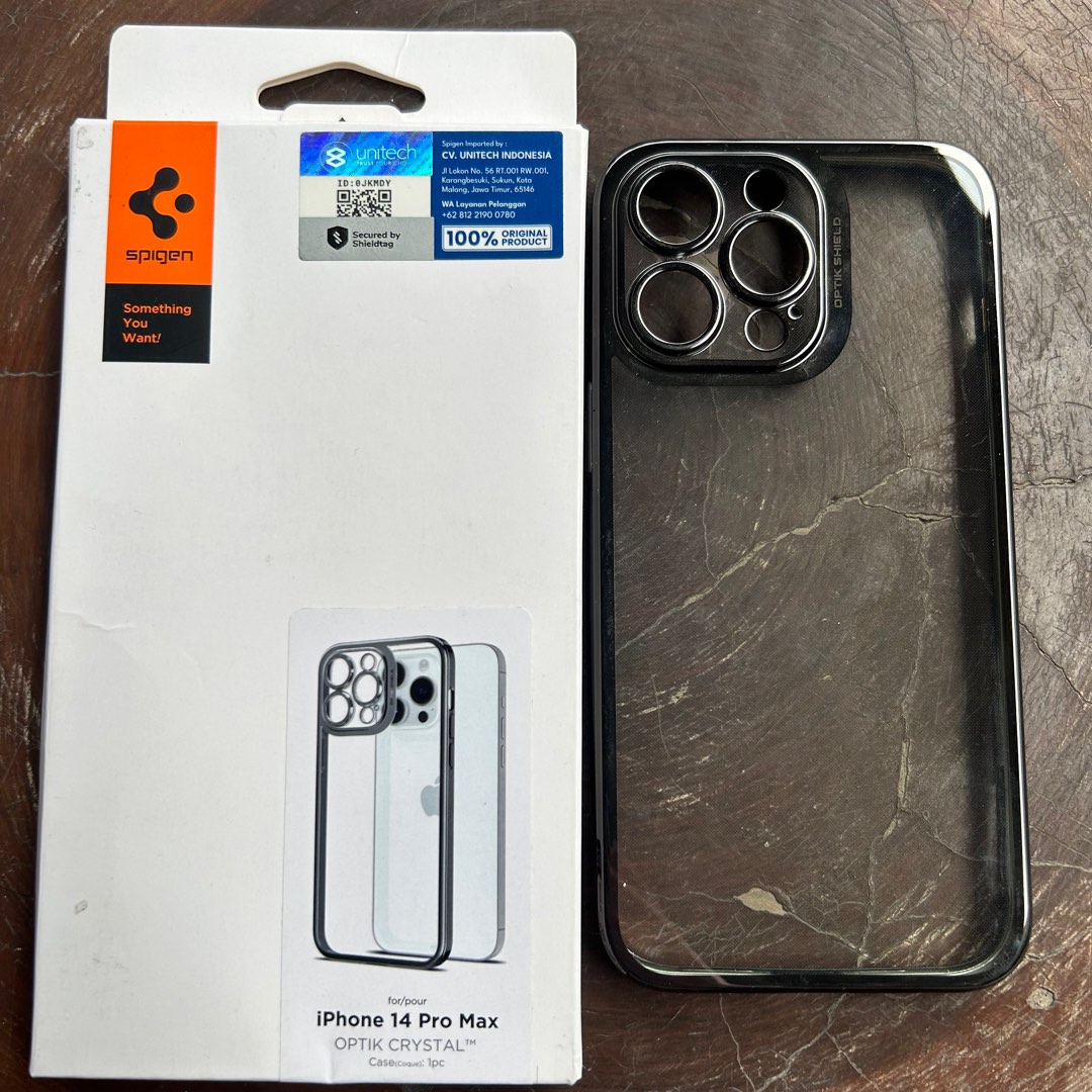 Case HP iPhone 14 Pro Max Spigen Optik Crystal, Telepon Seluler ...