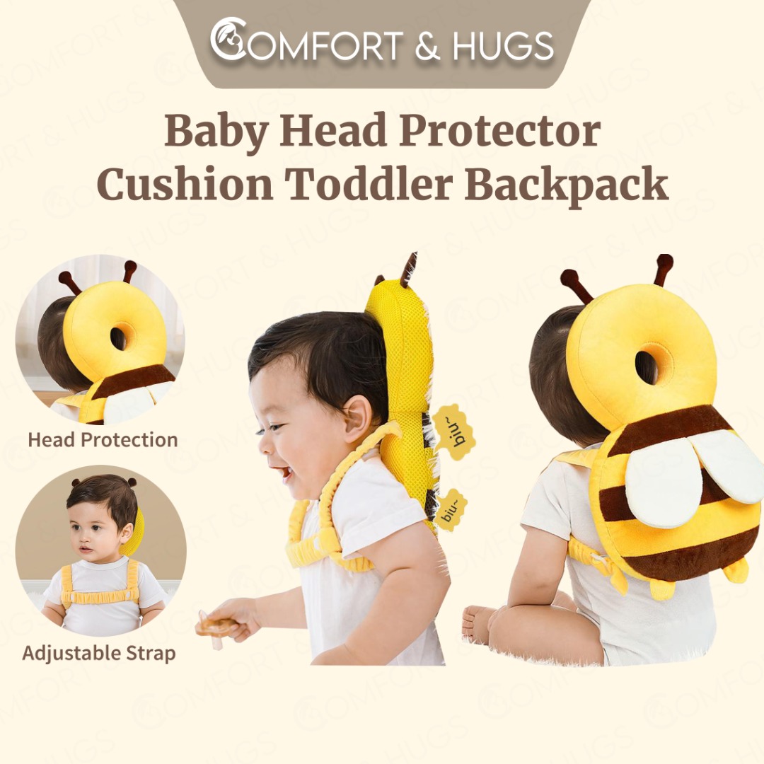 C&H Baby Head Protector, Toddlers Head Safety Pad Cushion, Adjustable ...