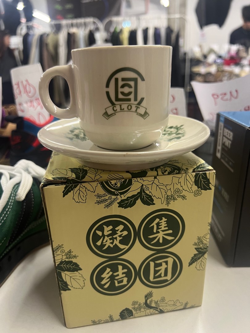CLOT Kopitiam cup & saucer set. Brand new., Furniture & Home Living ...