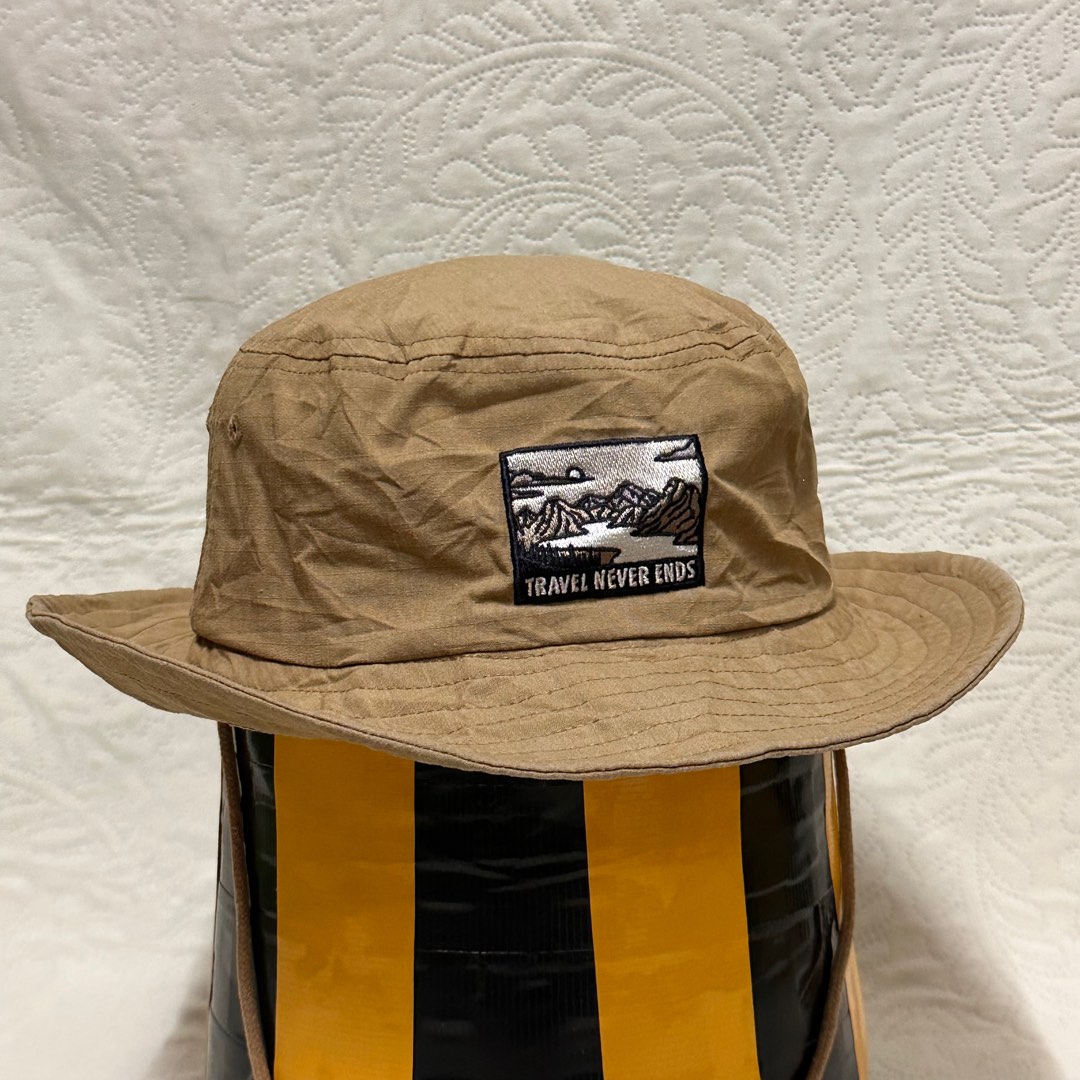 DECATHLON FORCLAZ Men's Anti-UV Trekking Hat - Travel 100 - Brown ...