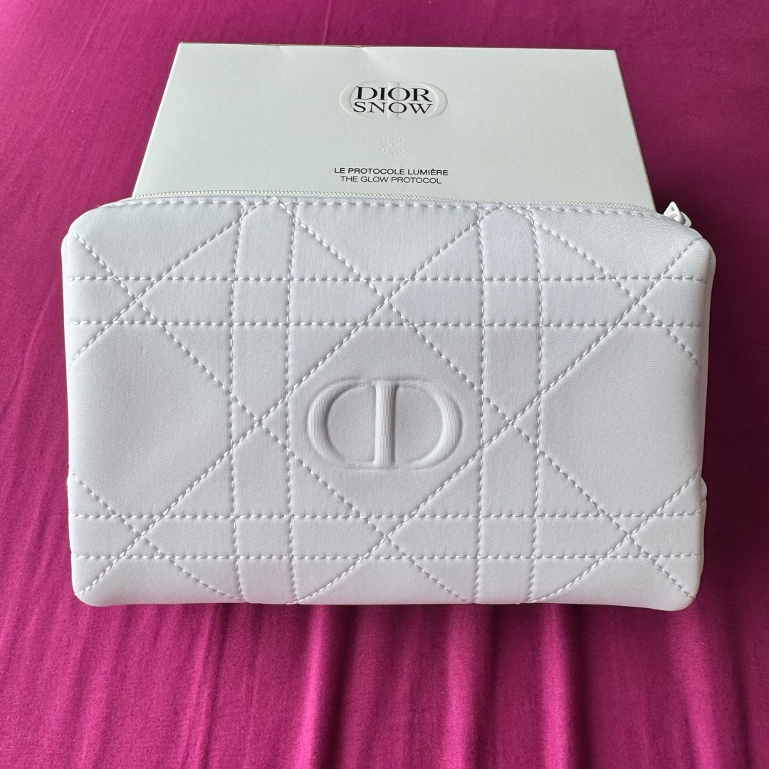 DIOR Beauty Pouch + freebies, Luxury, Bags & Wallets on Carousell