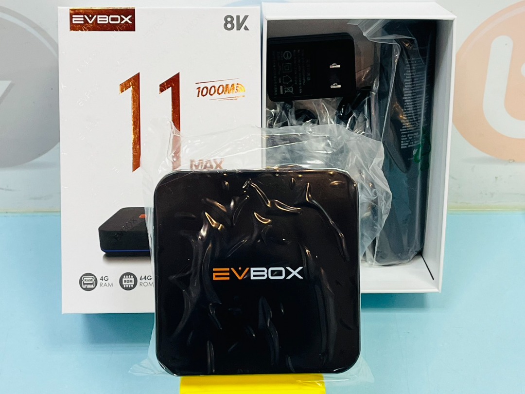 【艾爾巴二手】EVBOX 11MAX 易播盒子 4G/64G 純淨版 #二手電視盒#保固中#漢口店 B4C6F, 電視及其他電器 , 電視及其他電器 , 電視組件及配件在旋轉拍賣